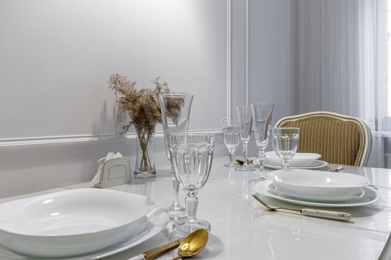 Beautiful Table Set for an Event Party or Wedding Reception ...