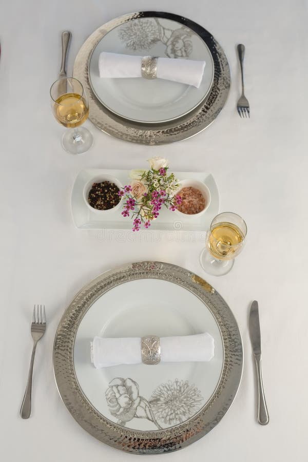 Beautiful Table Setting for an Occasion Stock Photo - Image of luxury ...