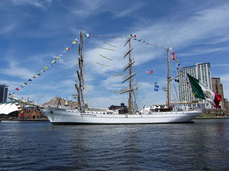 Beautiful Tall Ship editorial stock photo. Image of nautical - 25285373