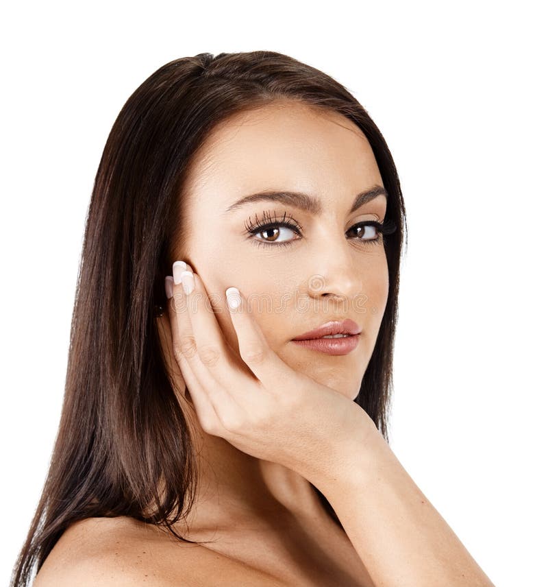 Italian Tanned Woman with Natural Make-up Stock Photo - Image of beauty ...