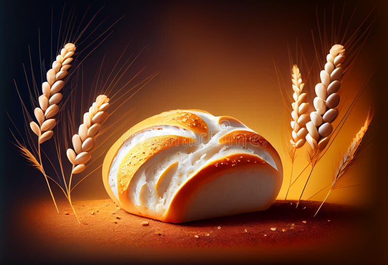 Beautiful Tasty Bread Ads. Illustration AI Generative Stock Image ...