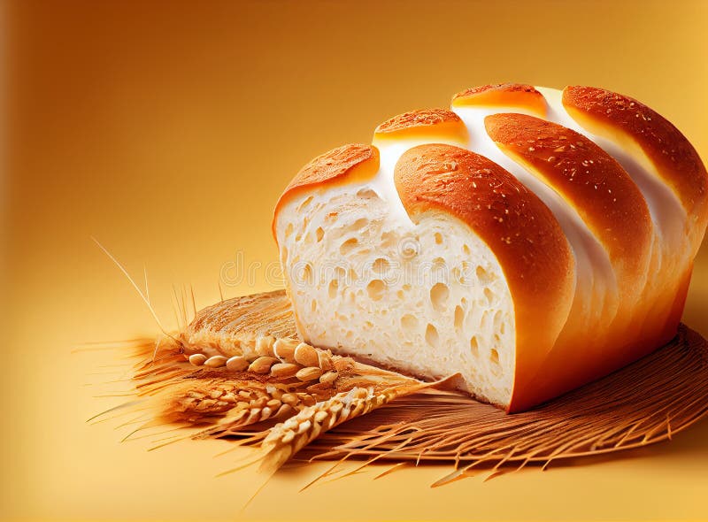 Beautiful Tasty Bread Ads. Illustration AI Generative Stock Photo ...