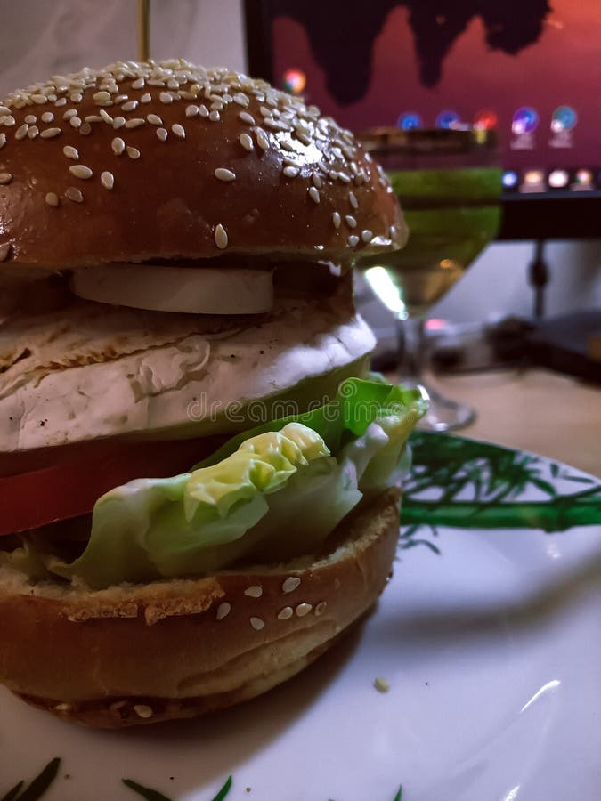 Beautiful Tasty Burger, Yummy Burger Stock Image - Image of restaurant ...