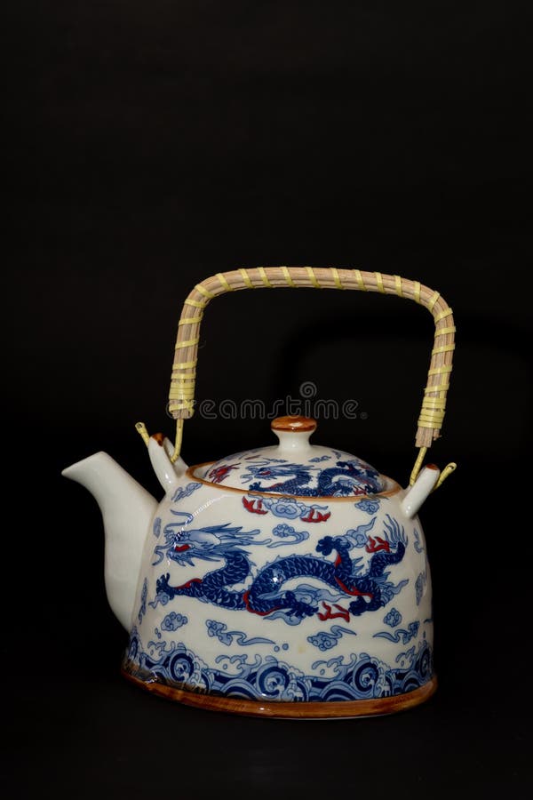 A Beautiful Tea Pot with Handle Stock Photo - Image of isolated, drink ...