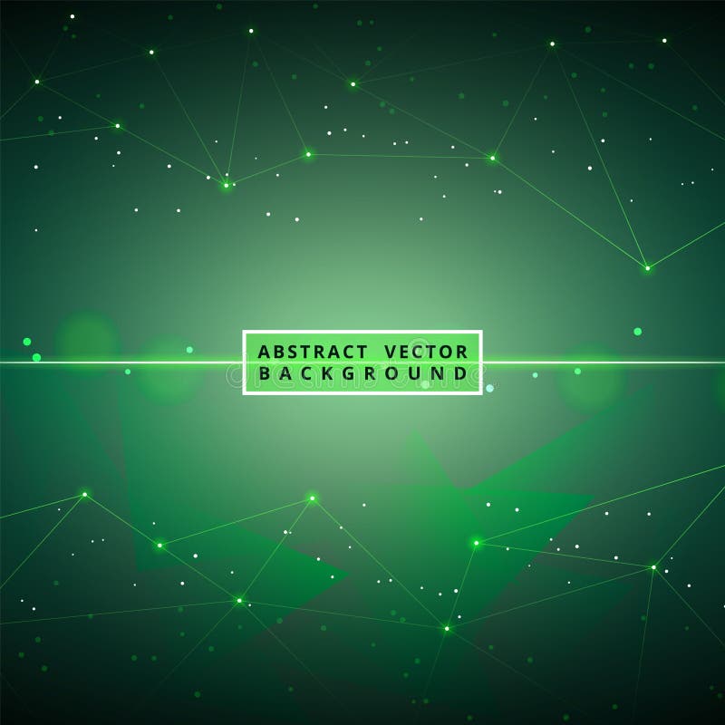 Beautiful Technology Green Light Abstract Vector Connection Background ...
