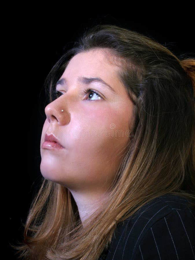 Beautiful Teen Profile stock photo. Image of beauty, female - 1085660