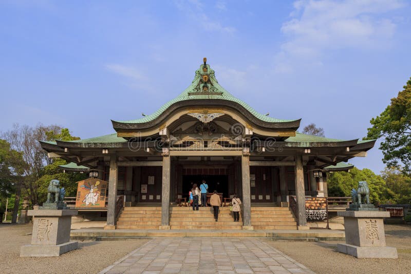 Beautiful Temple Around Osaka Castle Editorial Photo - Image of castle ...