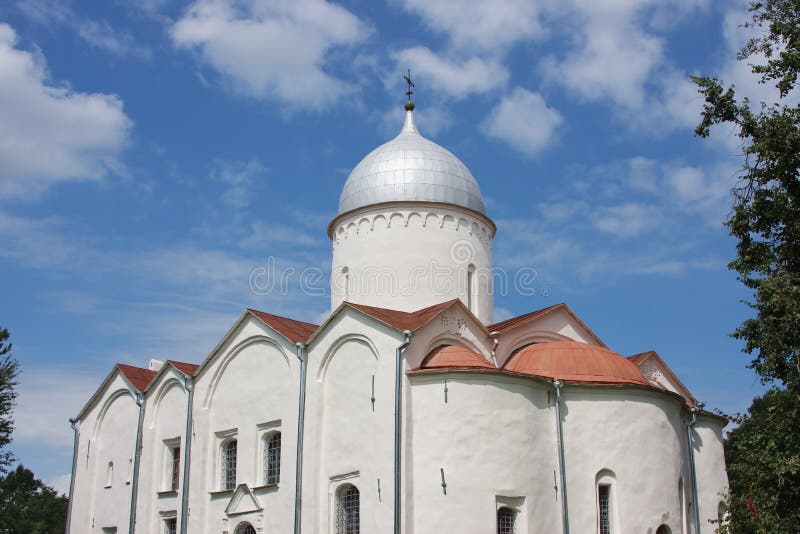 Beautiful Temple in City Great Novgorod Stock Photo - Image of ...