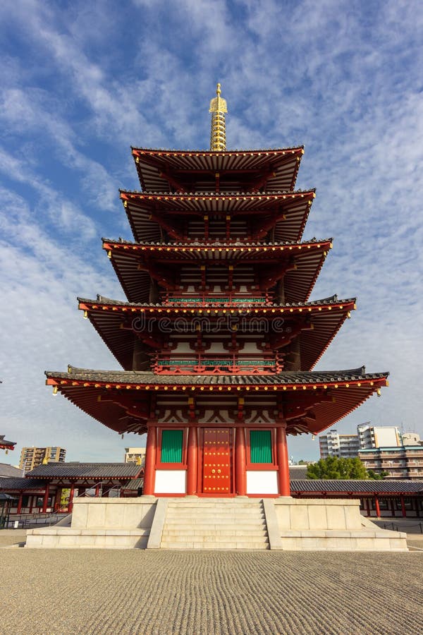 Beautiful Temple in Osaka Japan Stock Image - Image of buddhism ...