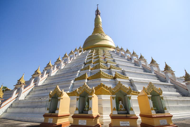 Beautiful Temple in Yangon, Myanmar. Stock Image - Image of mountain ...