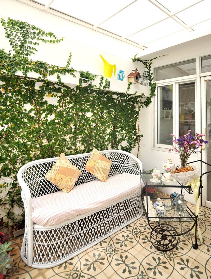 Beautiful terrace stock image. Image of blossom, countryside - 96853497