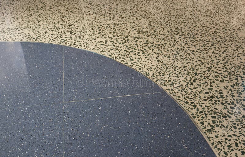 Beautiful Terrazzo Floor Pattern in Shopping Mall Stock Photo - Image ...