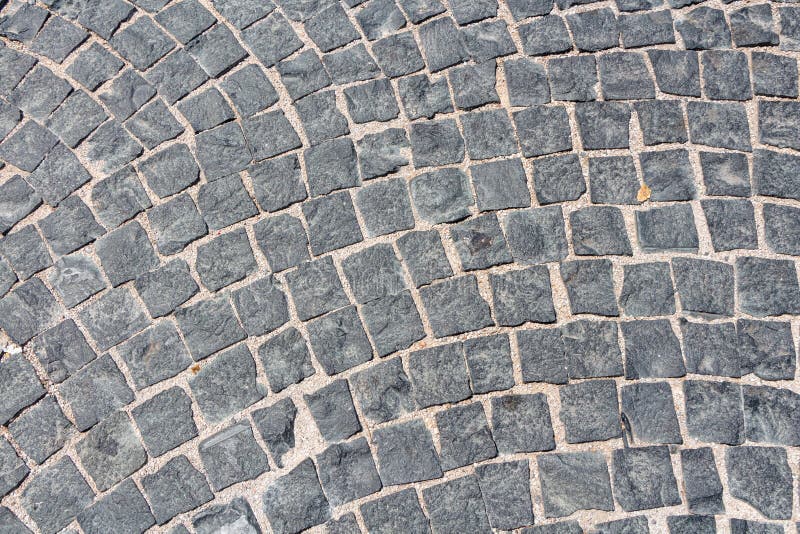Beautiful Texture of Path of Gray Square Stones with Sand is in the ...