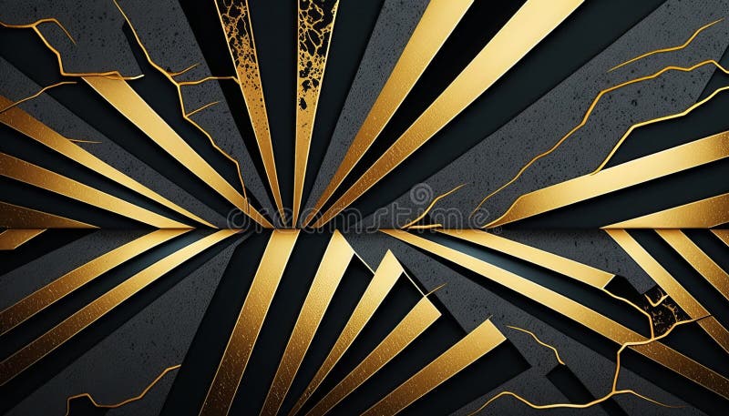 Texture Pattern, Black and Gold Colors with Golden Veins Stock Photo ...