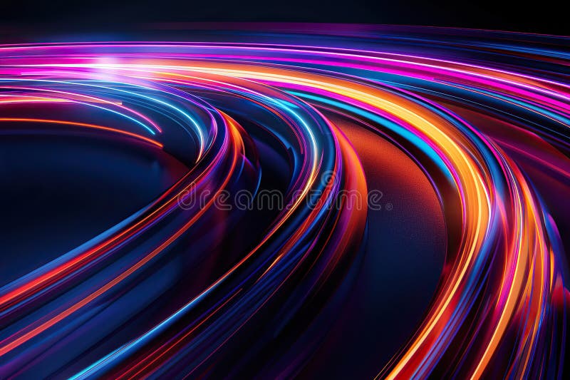 Beautiful Texture Surface Neon Wave, Design Natural Abstract Background ...
