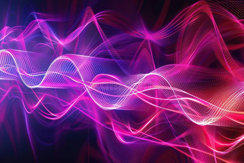 Beautiful Texture Surface Neon Wave, Design Natural Abstract Background ...