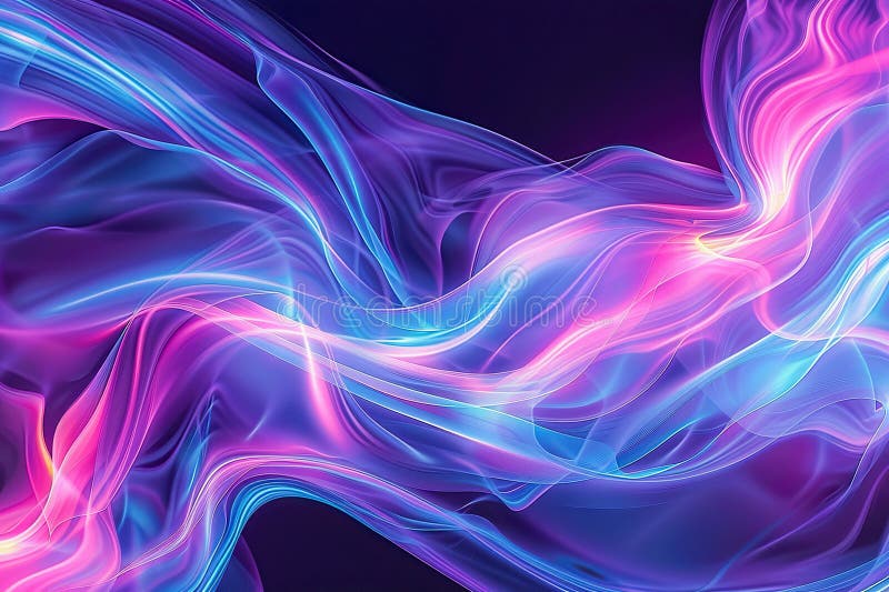 Beautiful Texture Surface Neon Wave, Design Natural Abstract Background ...
