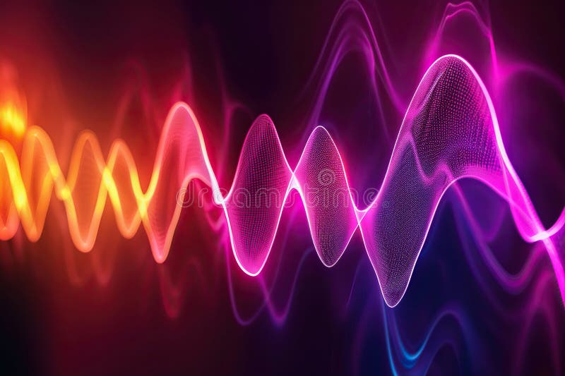 Beautiful Texture Surface Neon Wave, Design Natural Abstract Background ...