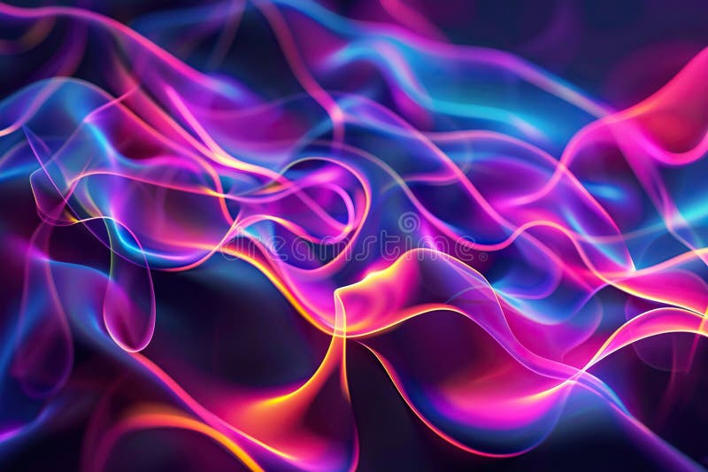 Beautiful Texture Surface Neon Wave, Design Natural Abstract Background ...