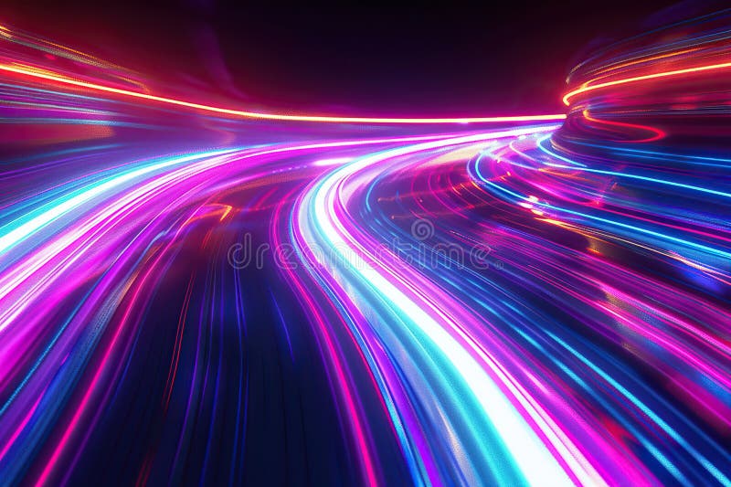 Beautiful Texture Surface Neon Wave, Design Natural Abstract Background ...