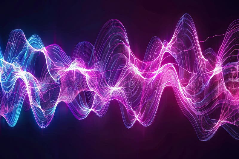 Beautiful Texture Surface Neon Wave, Design Natural Abstract Background ...