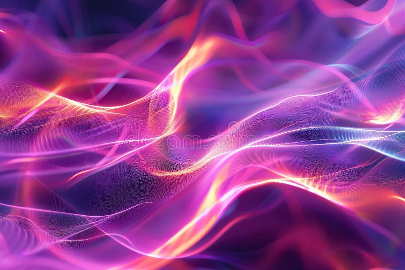 Beautiful Texture Surface Neon Wave, Design Natural Abstract Background ...