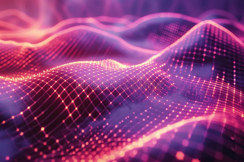 Beautiful Texture Surface Neon Wave, Design Natural Abstract Background ...