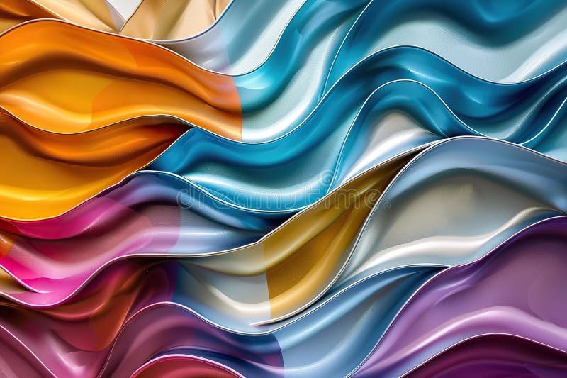 Beautiful Texture Surface Neon Wave, Design Natural Abstract Background ...