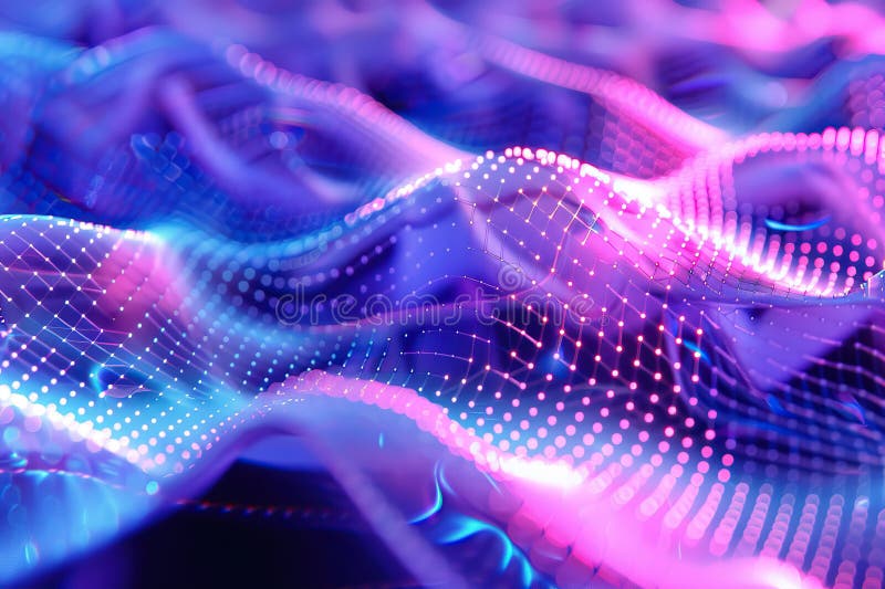 Beautiful Texture Surface Neon Wave, Design Natural Abstract Background ...