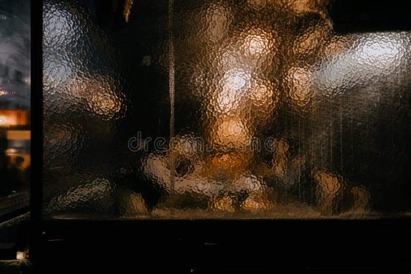 Beautiful Texture of the Translucent Glass of a Door Stock Photo ...