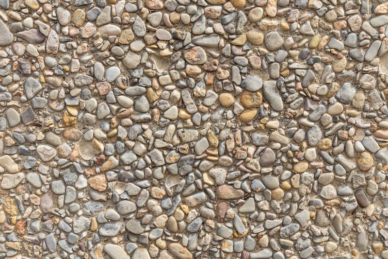 Beautiful Texture of a Wall or a Path with Gray and Color Smooth Stones ...