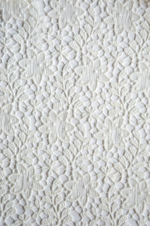 Texture of White Openwork Fabric on a White Background. Stock Image ...