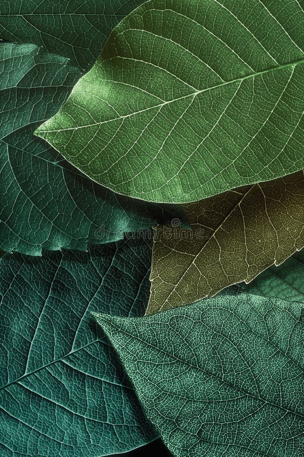 Textured Leaves for Background Stock Photo - Image of fresh, leaves ...
