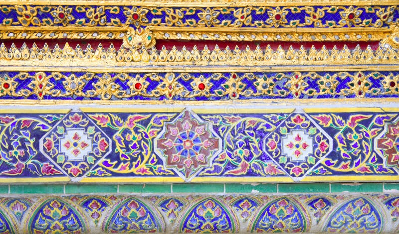 Beautiful Thai Ornament Texture Stock Photo - Image of oriental, asian ...