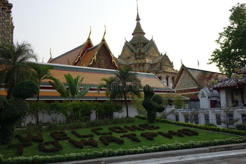 Beautiful Thai Wat Pho Temple Stock Photo - Image of historic, church ...