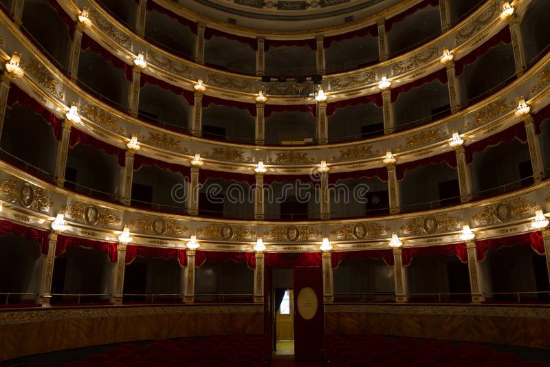 Beautiful theater editorial stock photo. Image of chairs - 37976898