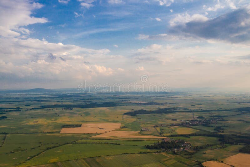 Beautiful Thick Clouds in the Sky from the Height of the Flight of the ...