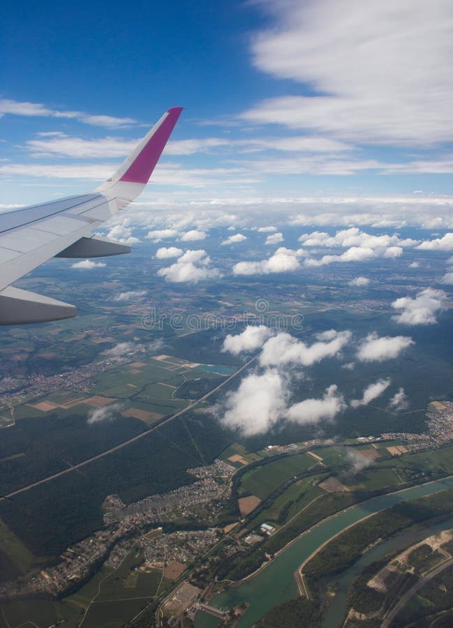 Beautiful Thick Clouds in the Sky from the Height of the Flight of the ...