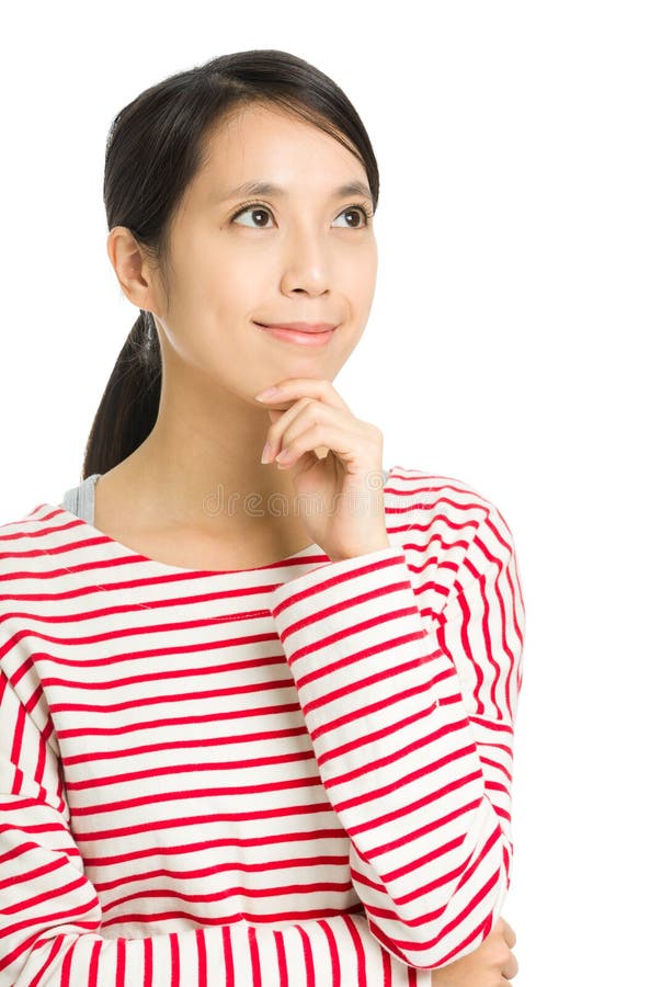 Beautiful Thoughtful Asian Woman Stock Photo - Image of japanese, asia ...