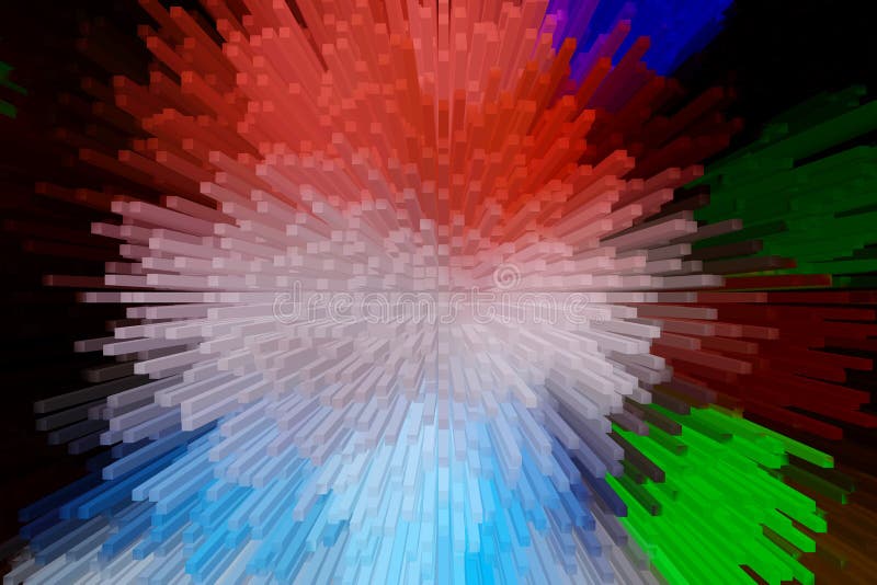 The Beautiful Three-dimensional Image Stock Photo - Image of green ...