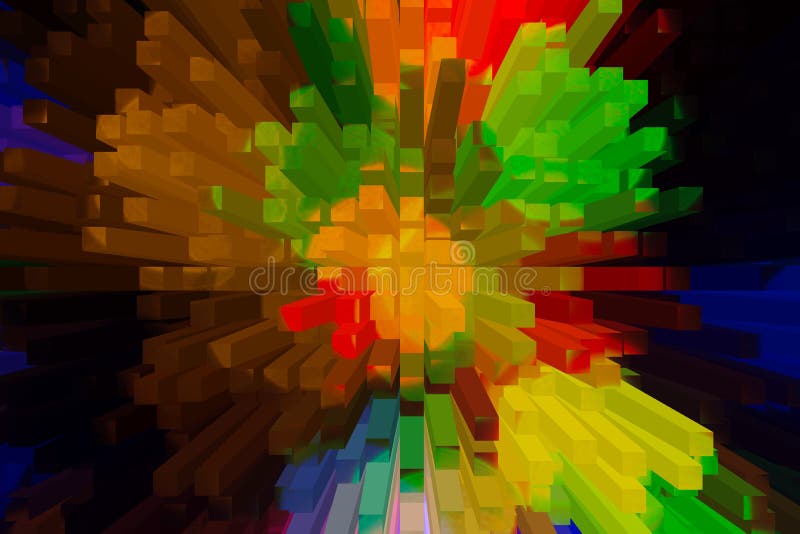 The Beautiful Three-dimensional Image Stock Photo - Image of ...
