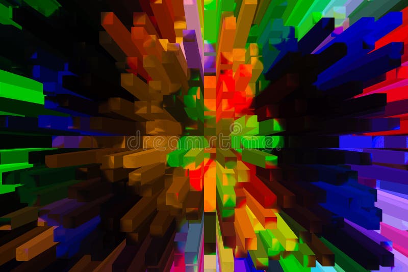 The Beautiful Three-dimensional Image Stock Photo - Image of magic ...