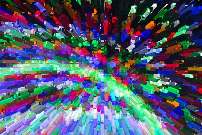 The Beautiful Three-dimensional Image Stock Photo - Image of optical ...