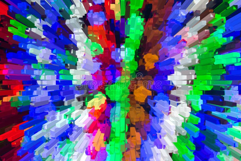 The Beautiful Three-dimensional Image Stock Photo - Image of levels ...