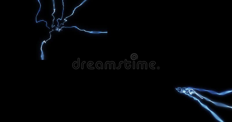 Realistic Thunder Use Black Background Stock Illustration ...
