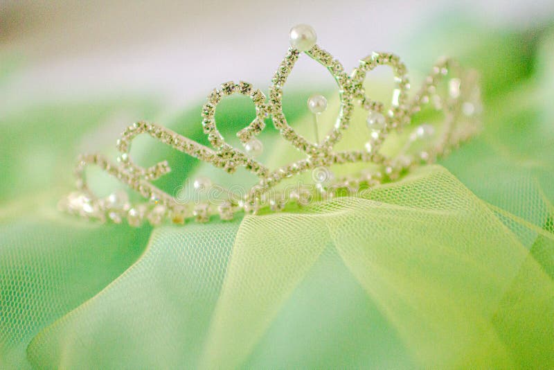 Beautiful Tiara for the Bride Stock Photo - Image of green, tiara ...
