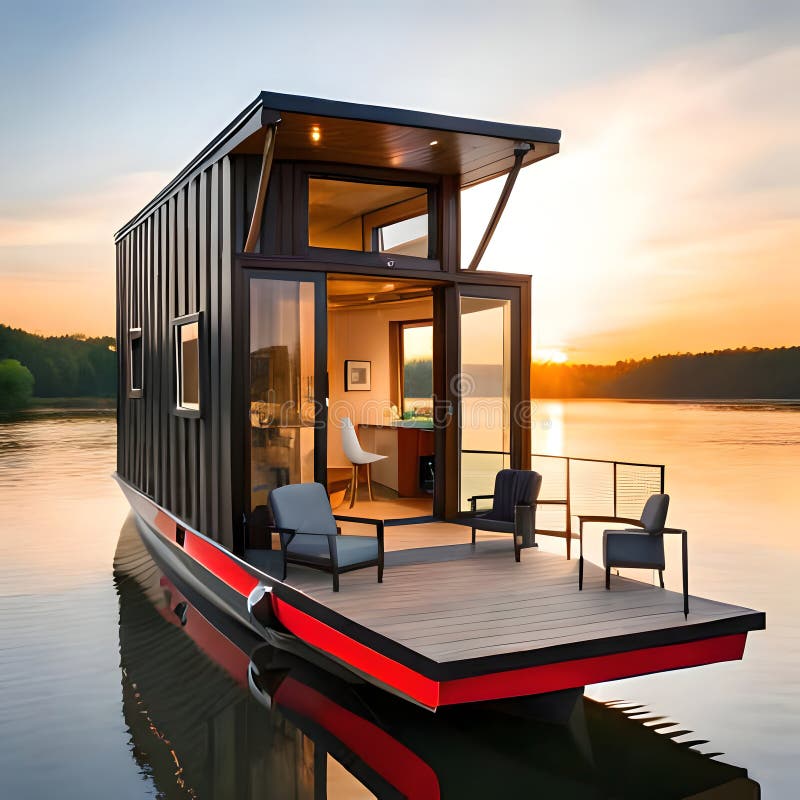 Floating House Marina Stock Illustrations – 17 Floating House Marina ...