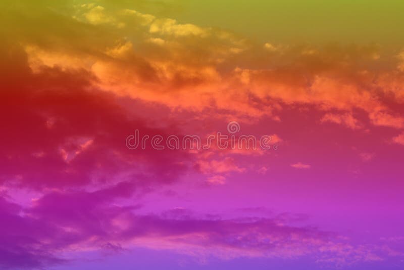 Beautiful Toned Sun Colored Clouds for Using in Design As Background ...