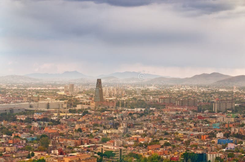 Beautiful Top View of Mexico-city, Mexico Stock Image - Image of crowd ...