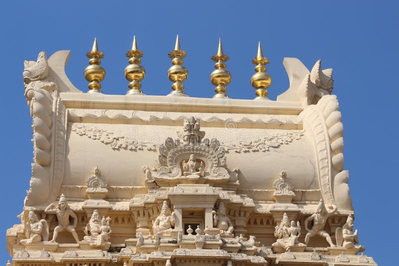 Beautiful Top View of Temple in South India Stock Photo - Image of ...